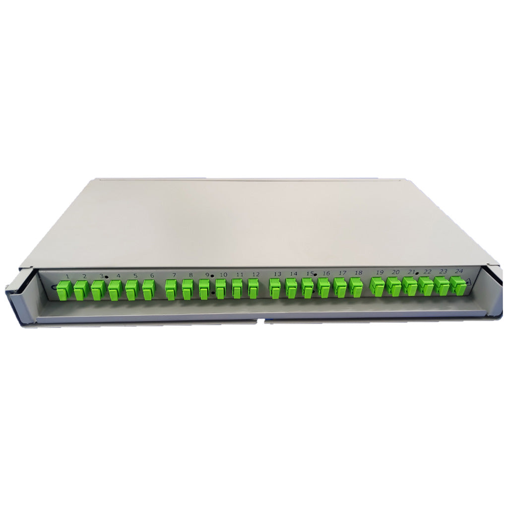 1U 19''/21'' Fiber Management System (FMS) - 24F SCAPC Single Mode ...