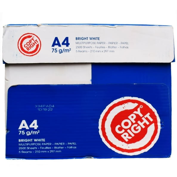 Copyright Paper A4 Multi-Purpose Papers 5 REAMs carton ...